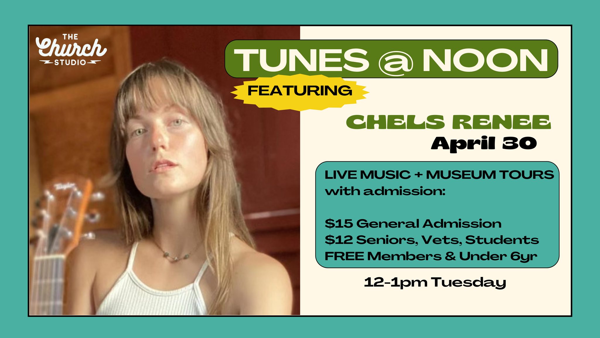 Tunes @ Noon : CHELS RENEE - The Church Studio